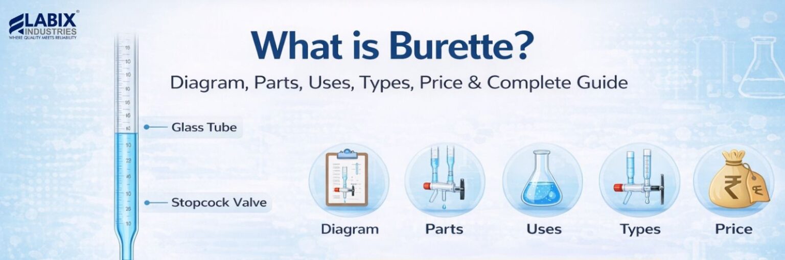 What is a burette? Diagram, Parts, Uses, Types and Price Guide